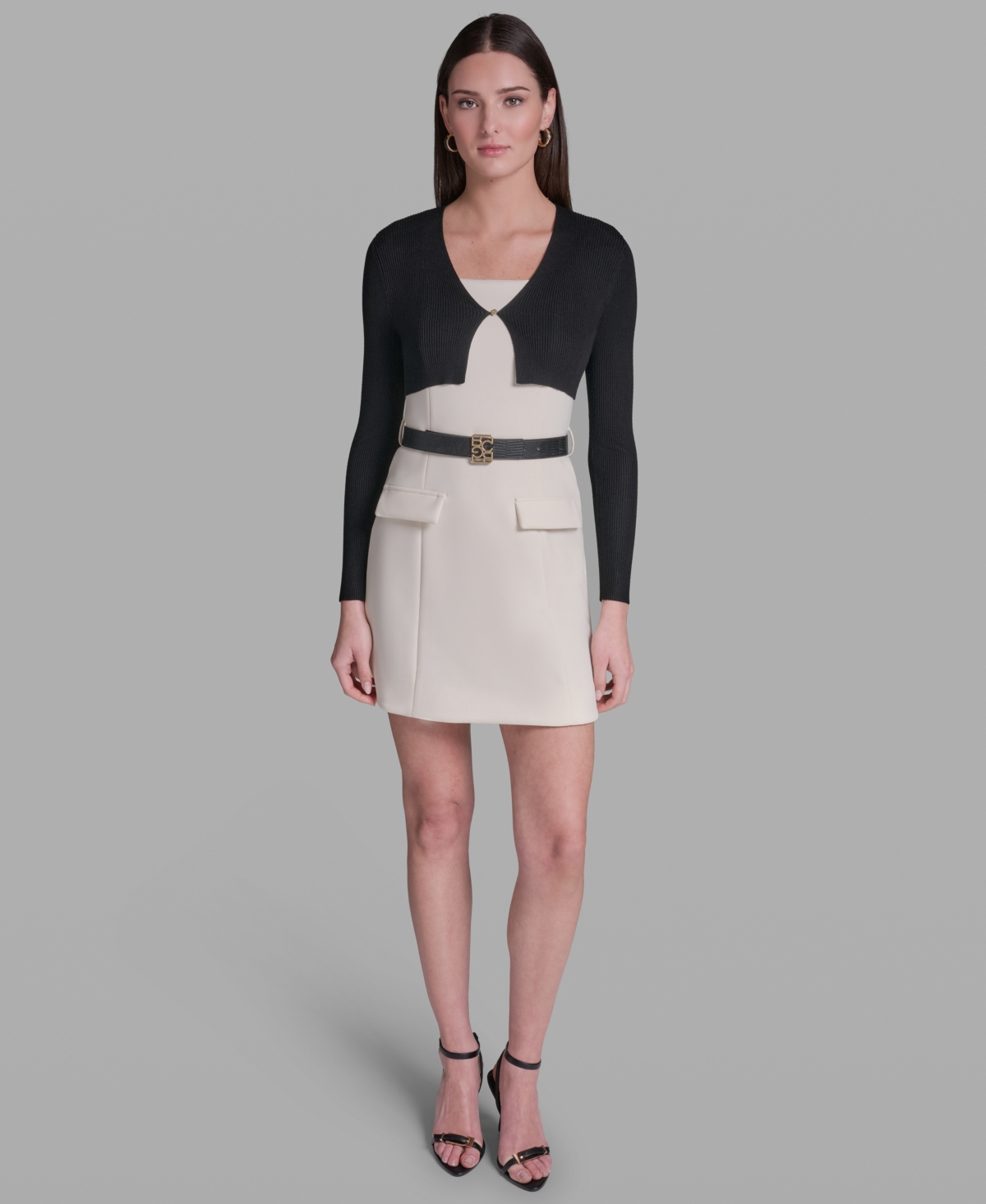 Click here for Bcbg Womens Knit V-Neck Cropped Cardigan Sweater -... prices