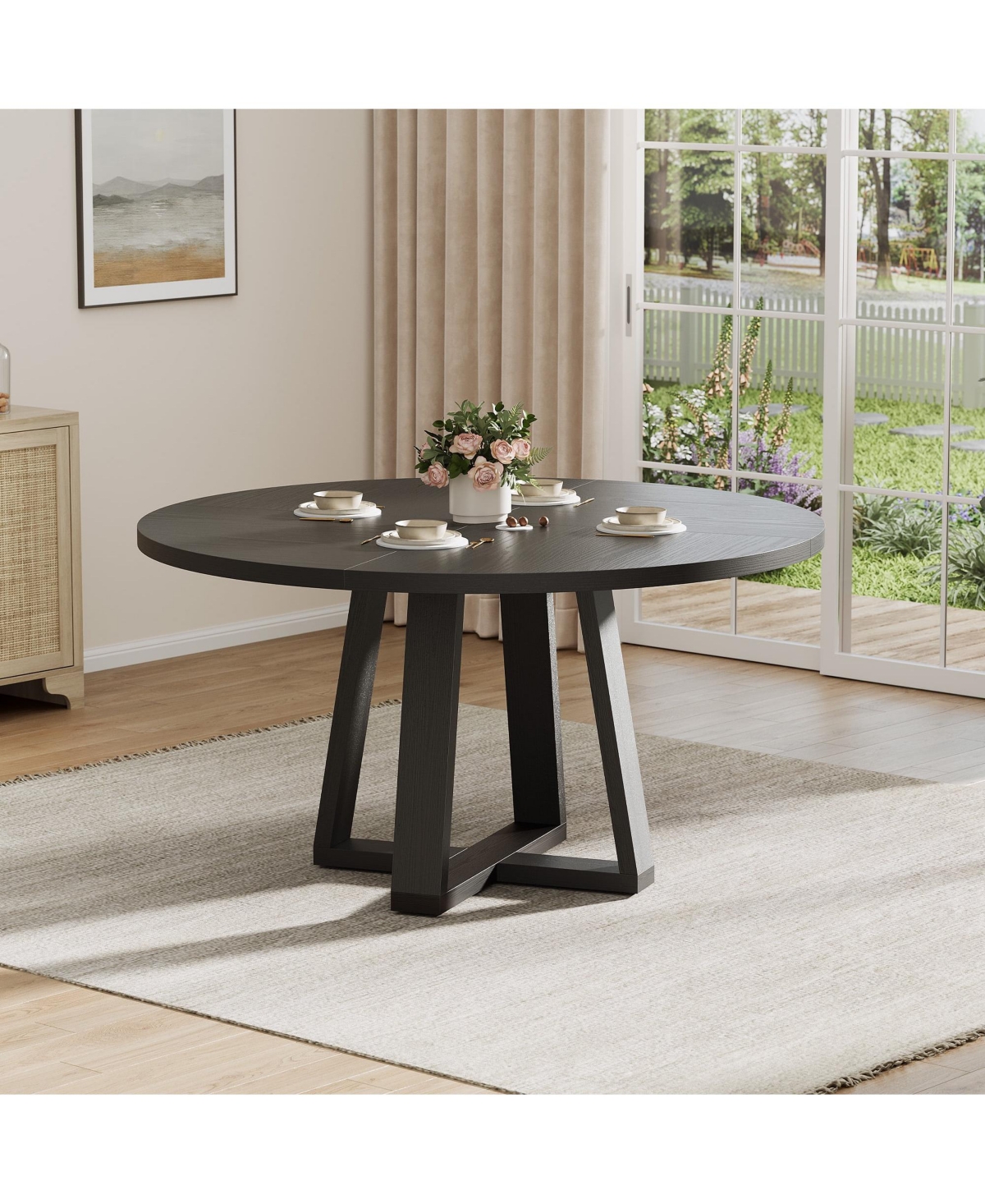Click here for gaomon Round Dining Table for 4-6 People  47 Inche... prices
