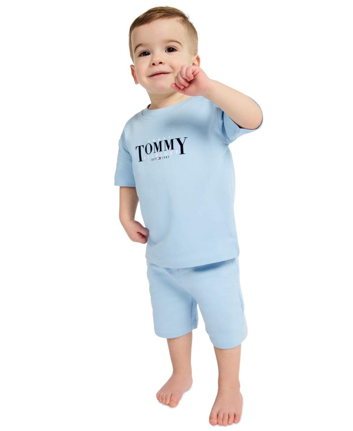 Click here for Tommy Hilfiger Baby Boys Crewneck T-Shirt and Fren... prices