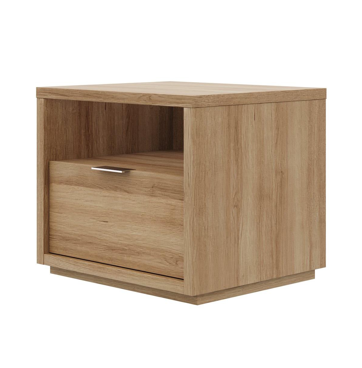 Click here for Nexera Nightstand With 1-drawer - Brown oak prices