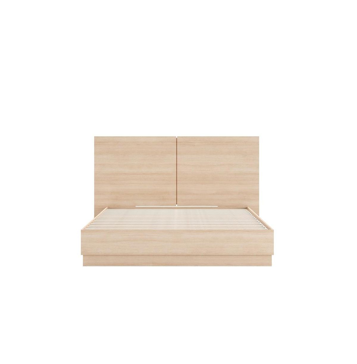 Click here for Nexera Milano Platform Bed - Blonde oak prices