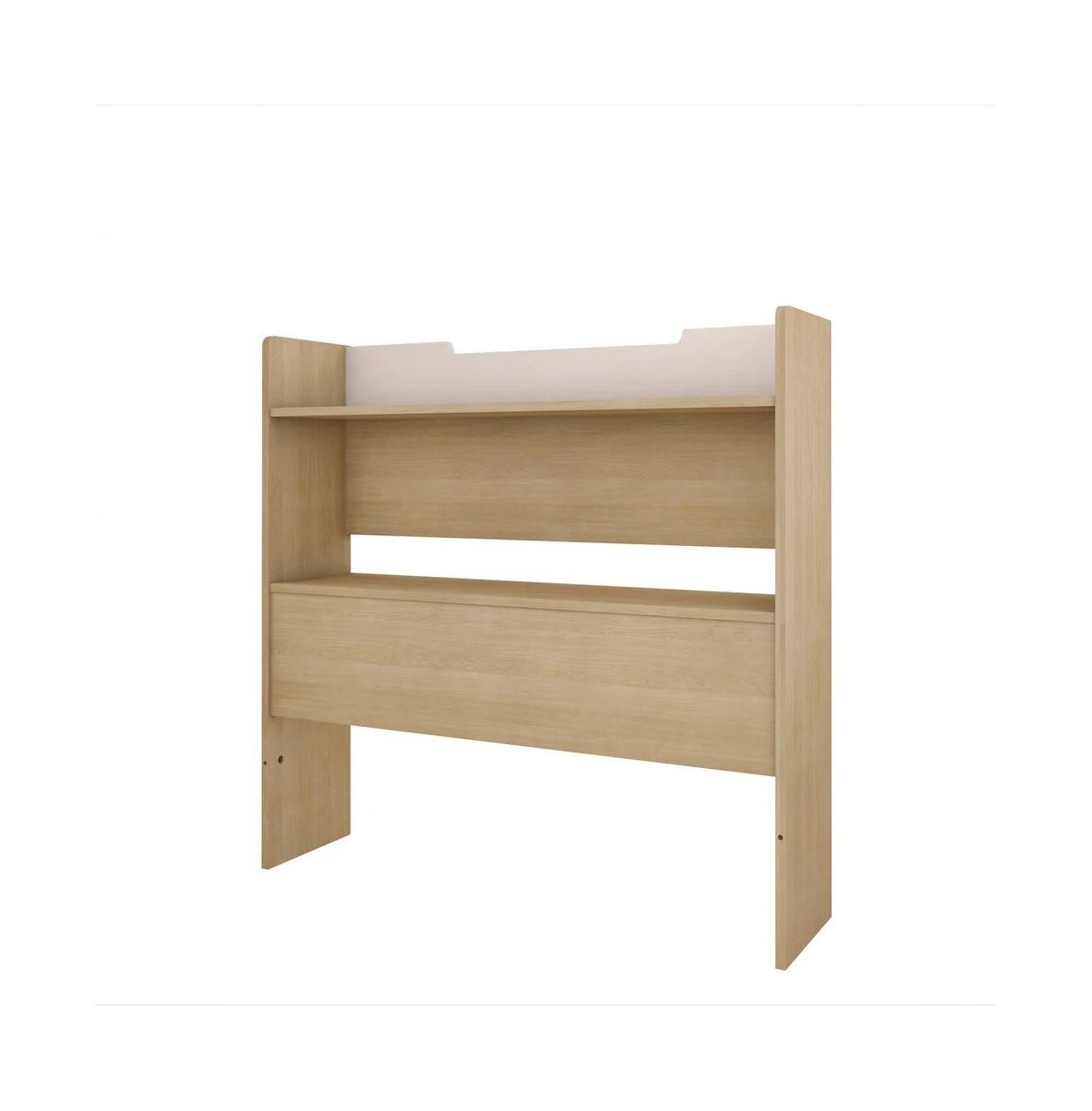 Click here for Nexera Bookcase Headboard  Twin - Maple and white prices