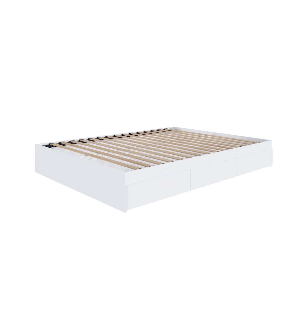 Click here for Nexera 3-Drawer Storage Bed Frame  Full - White prices