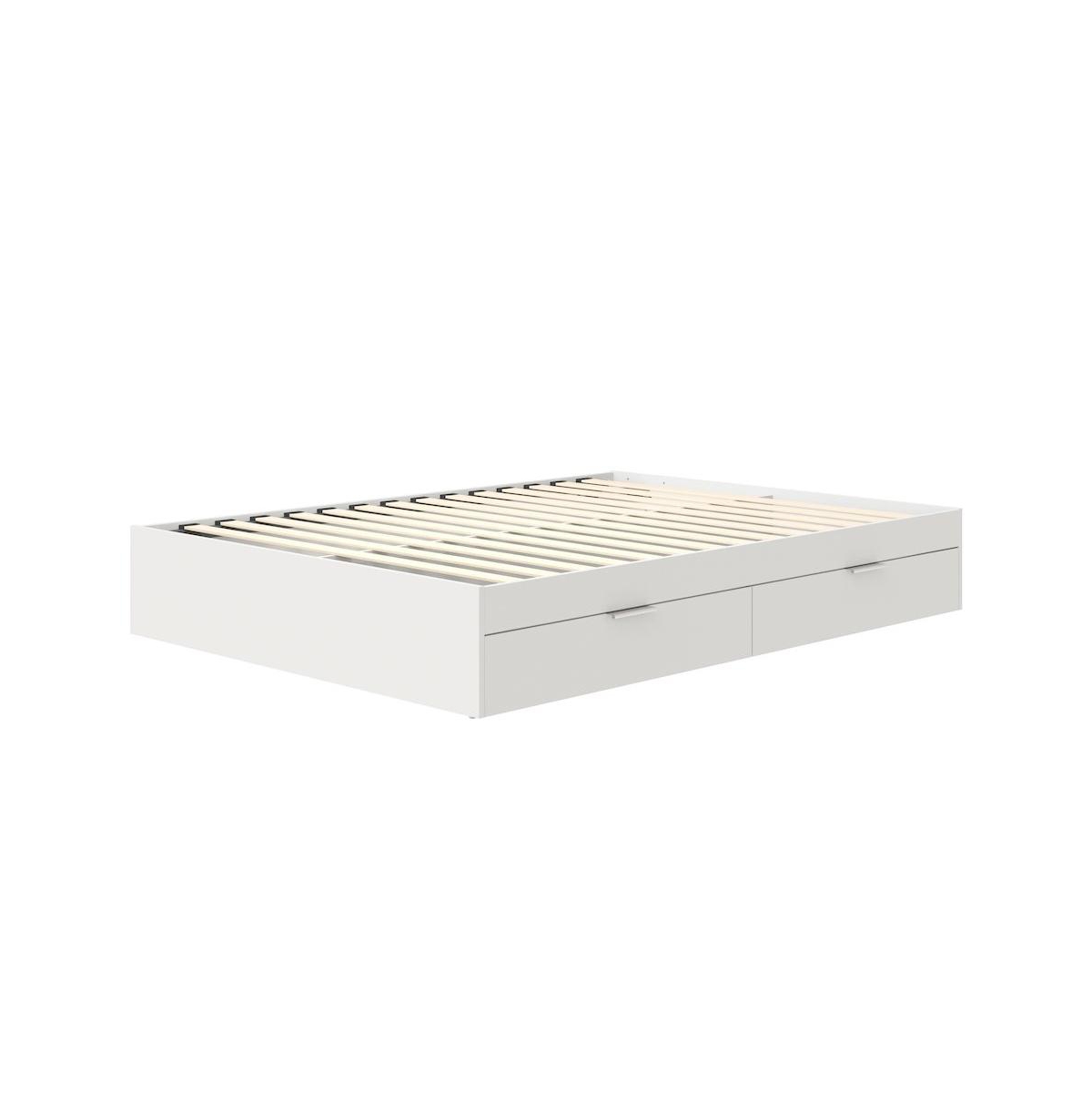 Click here for Nexera Hunter 2-Drawer Storage Bed - White prices