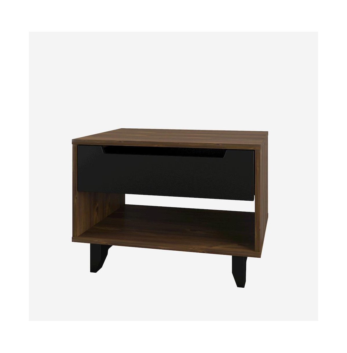 Click here for Nexera Nightstand 1-Drawer And Folding Door. - Bla... prices