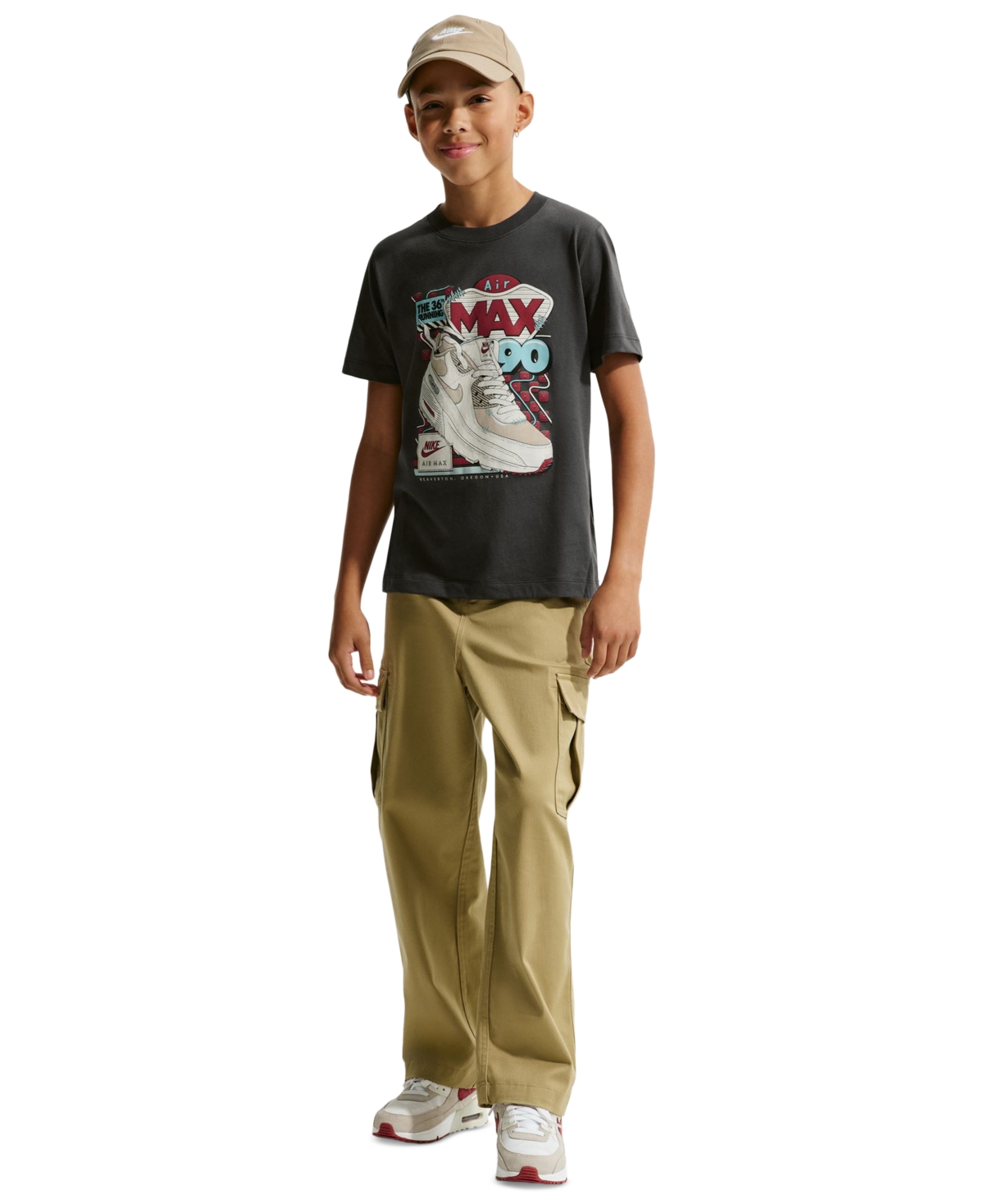 Click here for Nike Boys Sportswear Short-Sleeve T-Shirt - Anthra... prices