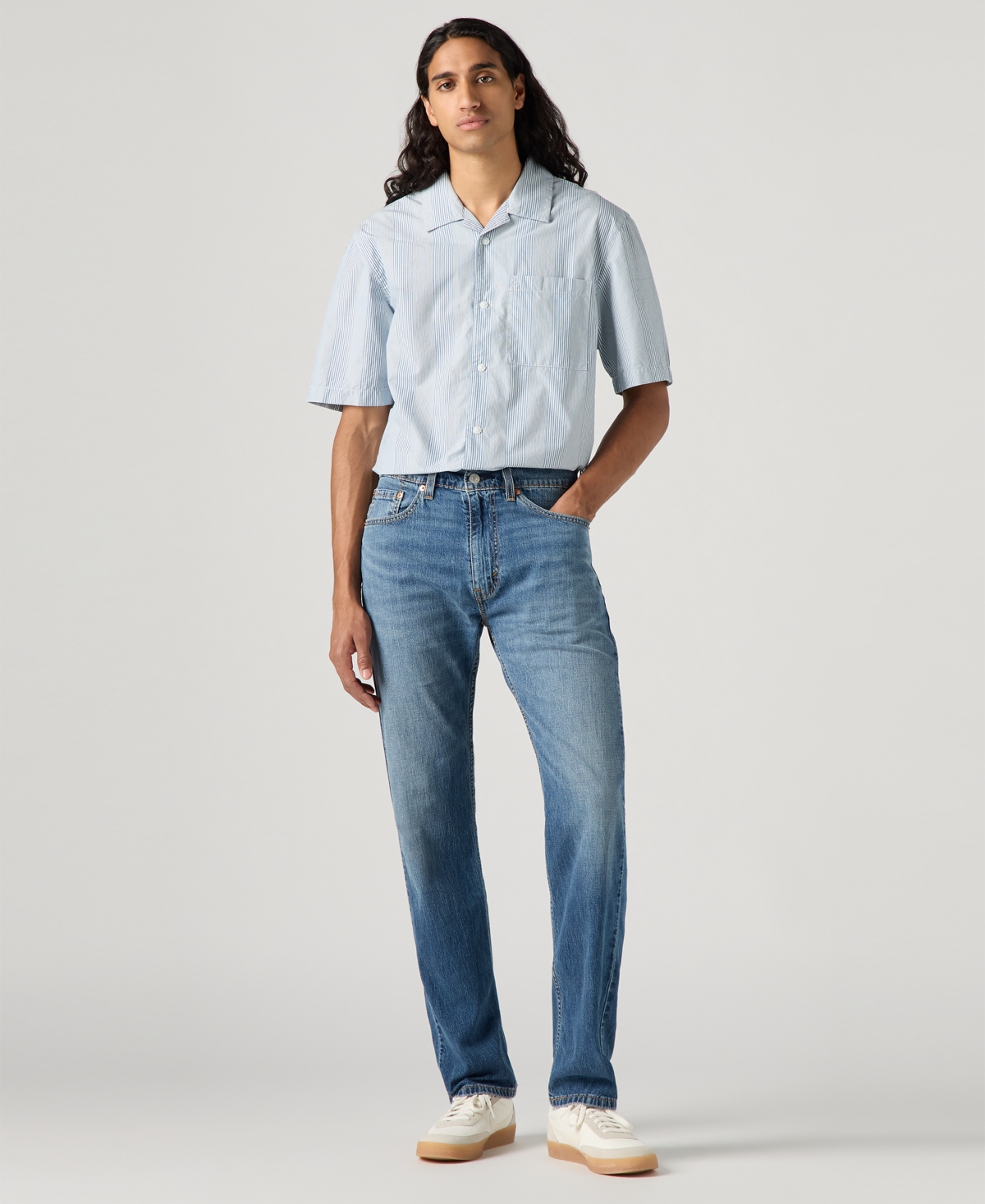 Click here for Levis Mens 505 Regular Fit Jeans Lightweight Denim... prices