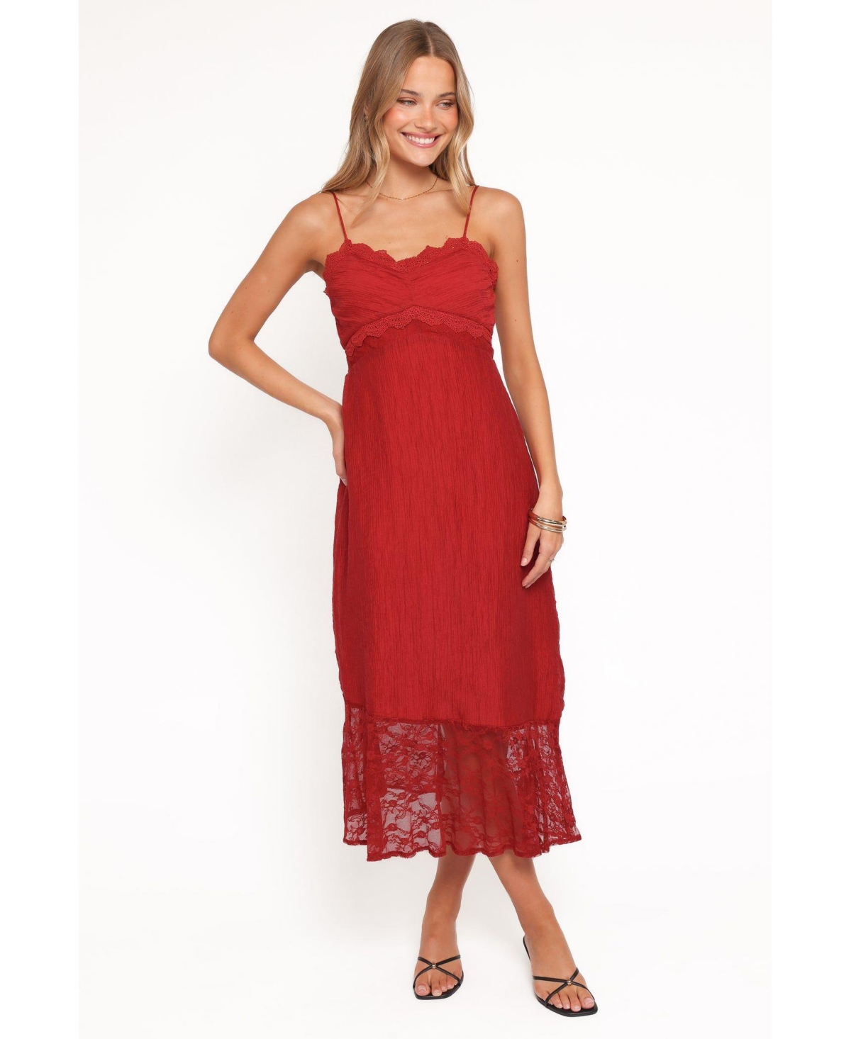 Click here for Petal and Pup Womens Winnie Maxi Dress - Red prices