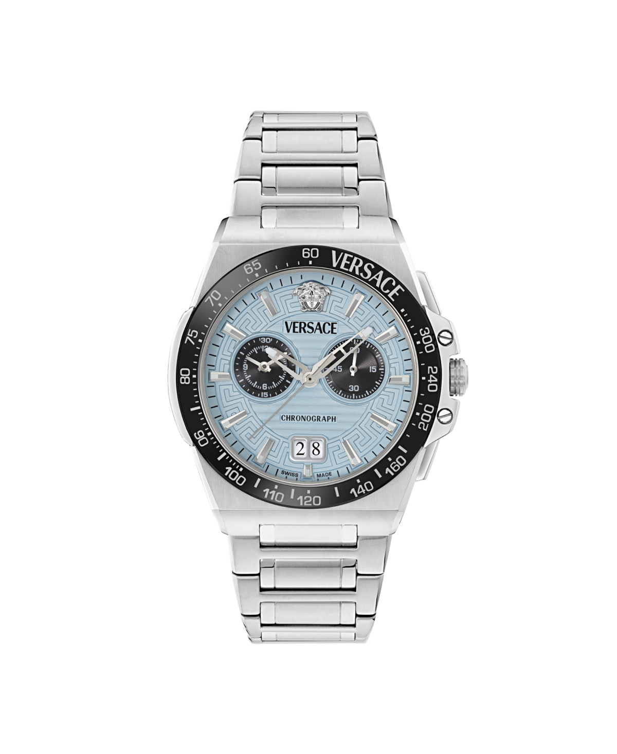 Click here for Versace Mens Greca Reaction Silver Stainless Steel... prices