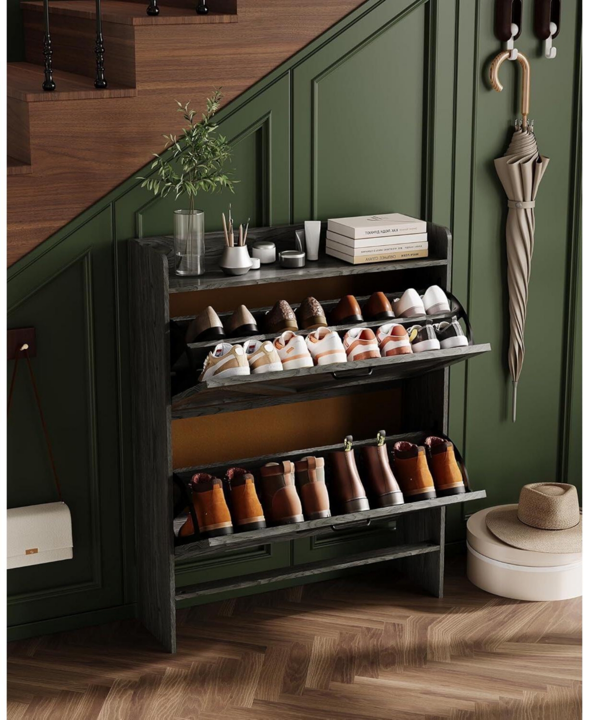 Click here for gaomon Shoe Storage Cabinet with 2 Flip Drawers  F... prices