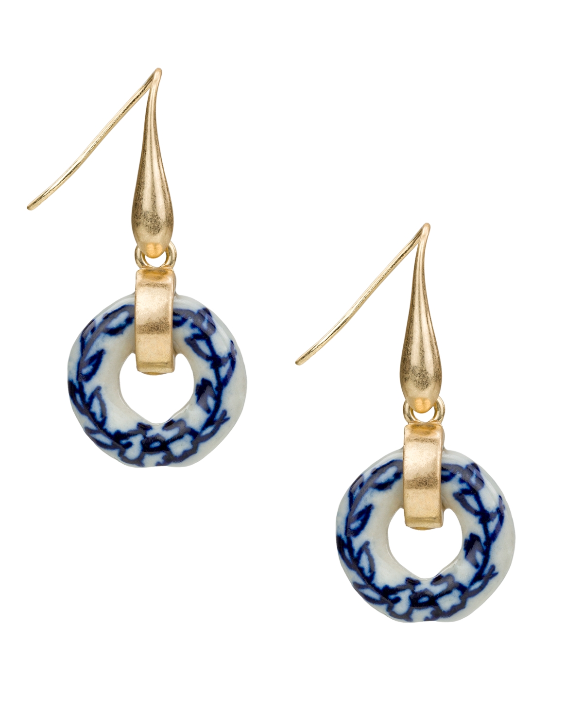 Click here for Patricia Nash Gold-Tone Plated Circle Drop Earring... prices