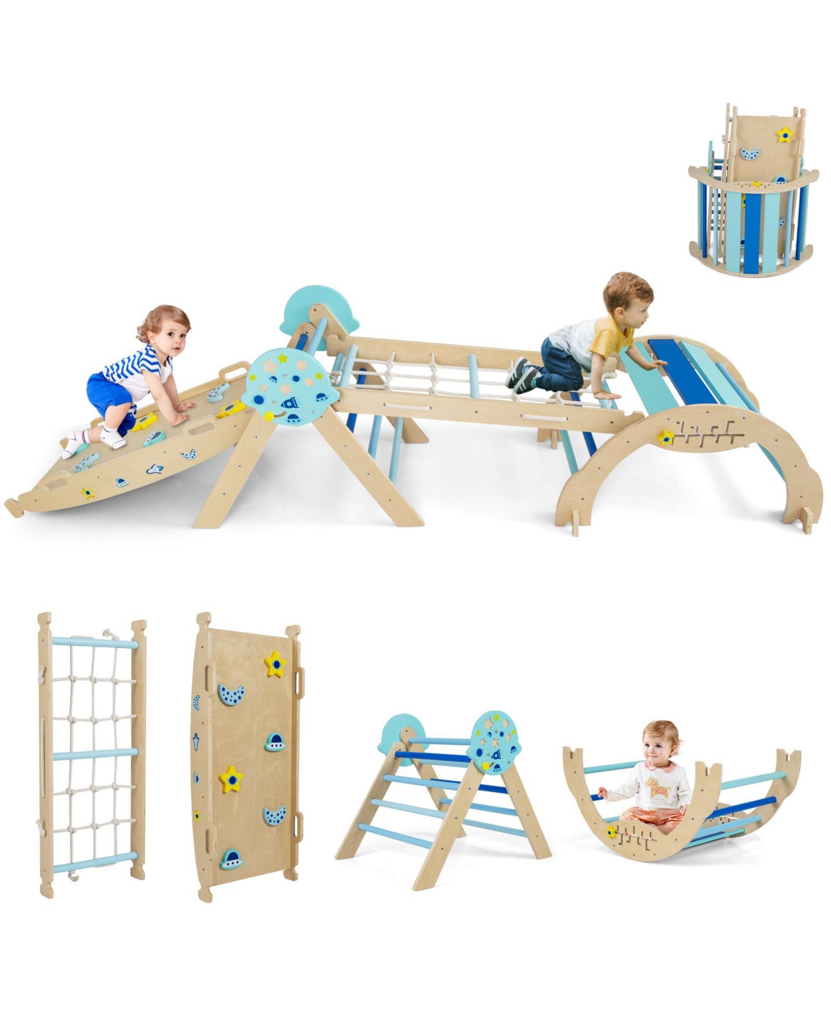 Click here for Mecale 8-in-1 Foldable Triangle Baby Climbing Toys... prices