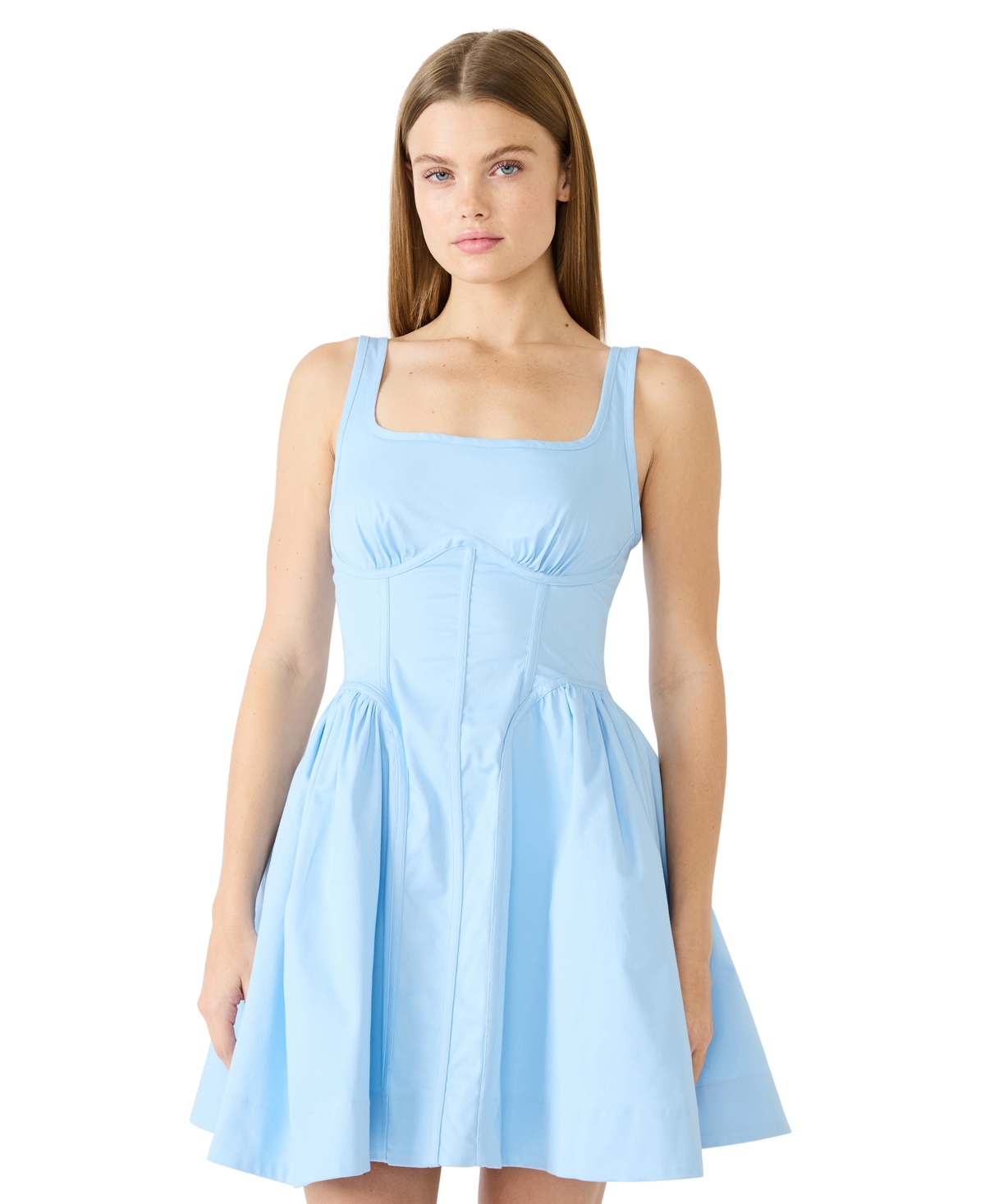 Click here for Steve Madden Juniors Square Neck Short Dress - Azu... prices