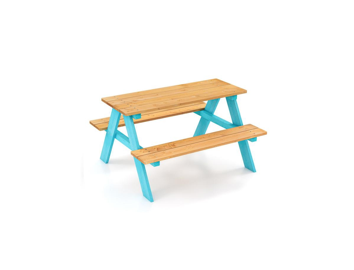 Click here for Slickblue Kids Wooden Picnic Table with Benches fo... prices