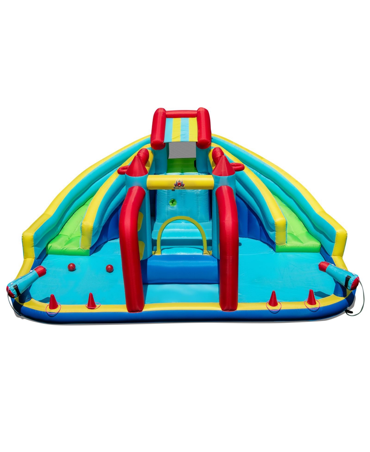 Click here for Mecale Inflatable Double Water Slide Park with Obs... prices