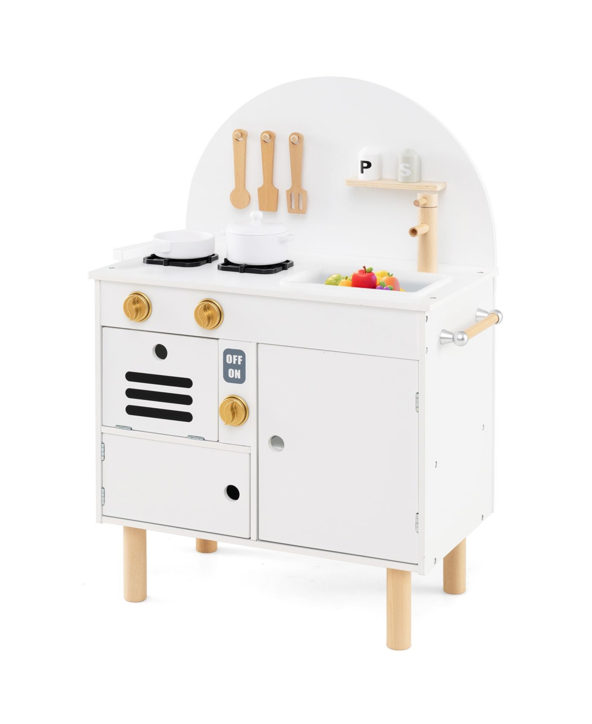 Click here for Mecale Play Kitchen for Kids  Wooden Kitchen Plays... prices