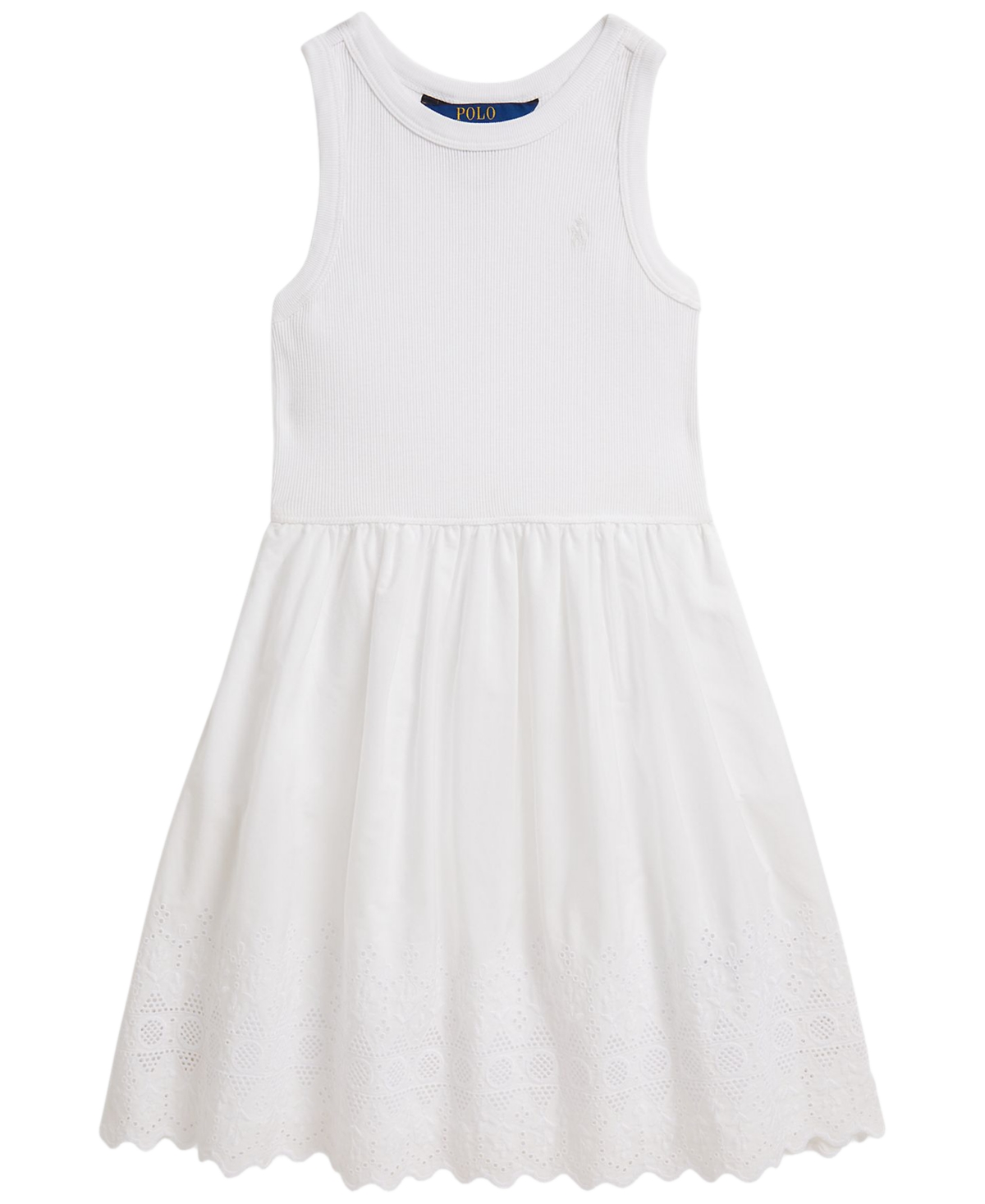 Click here for Polo Ralph Lauren Girls 2T-6X Eyelet-Skirt Ribbed... prices