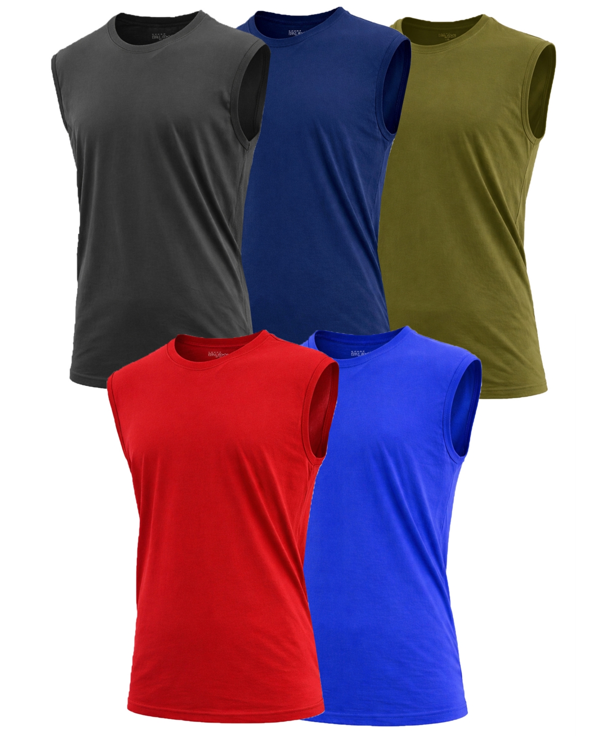 Click here for Blu Rock Mens 5-Pack Slim-Fit Sleeveless Muscle T-... prices