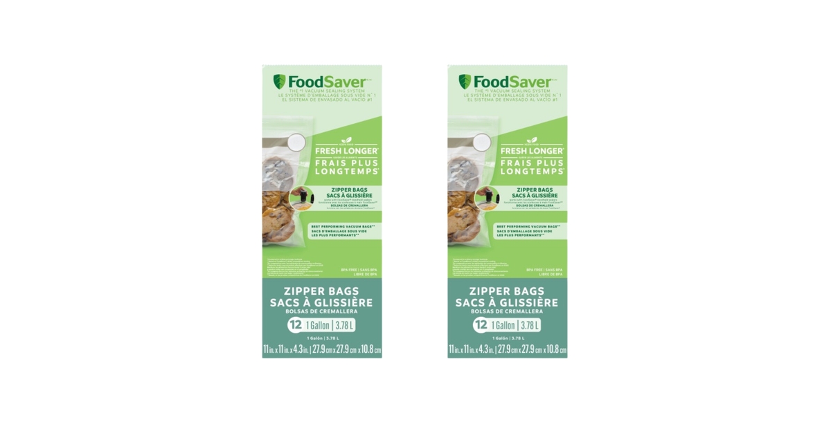 Click here for FoodSaver Vacuum Resealable Zipper Bags  1 Gallon... prices