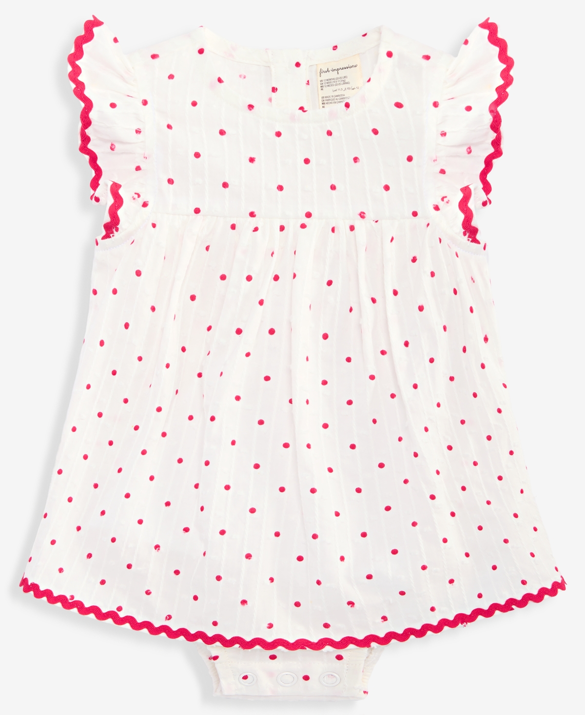 Click here for First Impressions Baby Girls Simple Dot Cotton Sun... prices