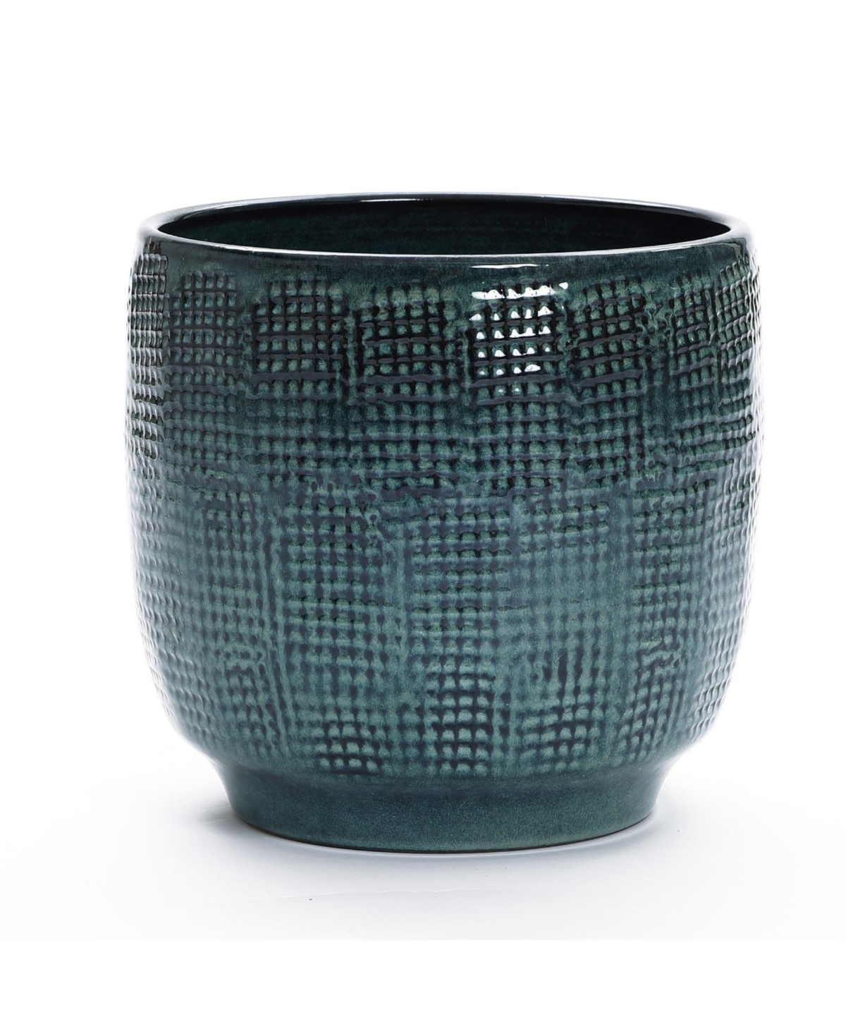 Click here for LuxenHome Marina Gray 12-Inch Round Ceramic Plante... prices