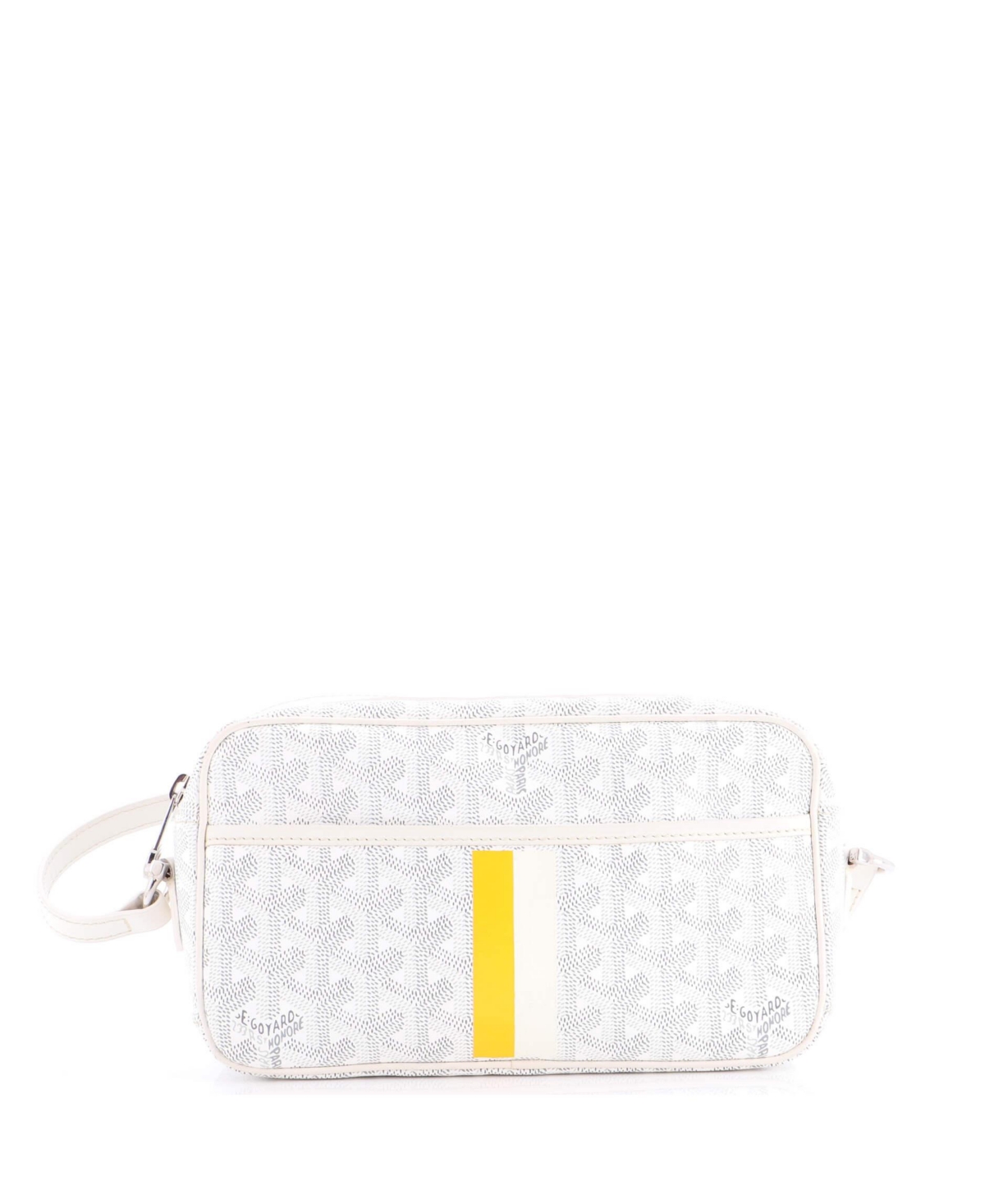 Click here for Pre-Owned Goyard Cap Vert Bag Coated Canvas - Whit... prices