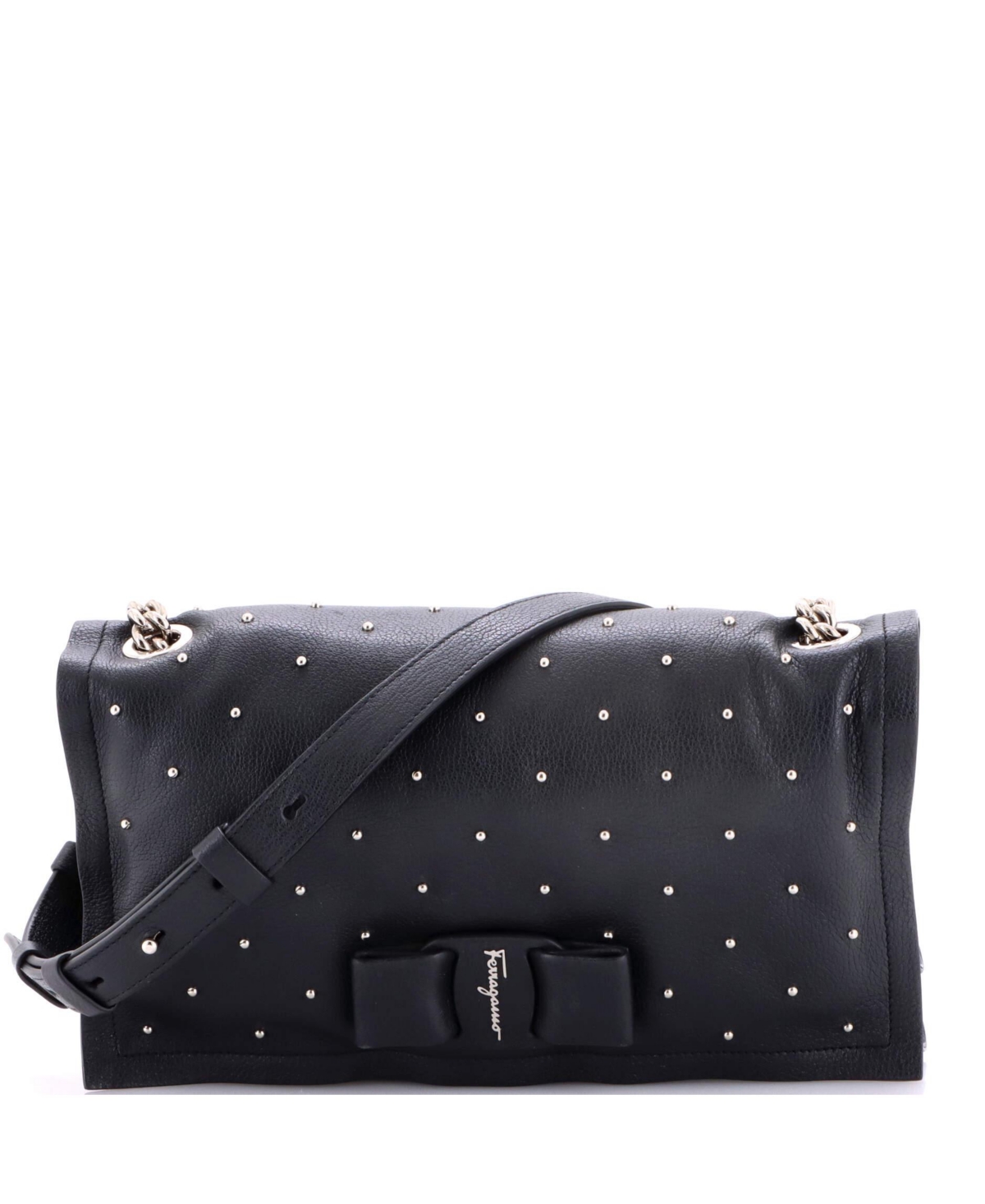 Click here for Pre-Owned Salvatore Ferragamo Small Viva Bow Flap... prices