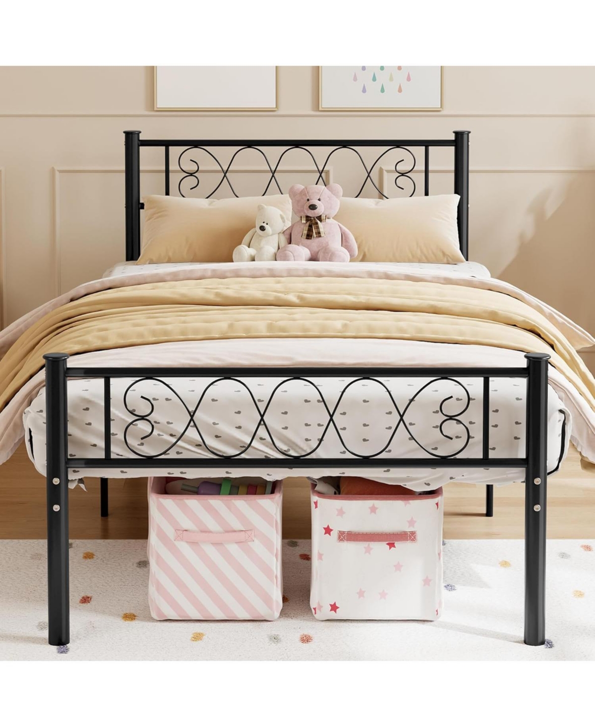 Click here for gaomon Metal Twin Xl Bed Frame - Headboard and Foo... prices