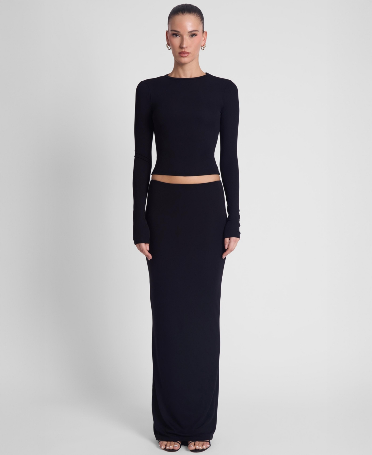 Click here for Leau Womens Everyday Jersey Maxi Skirt - Black prices