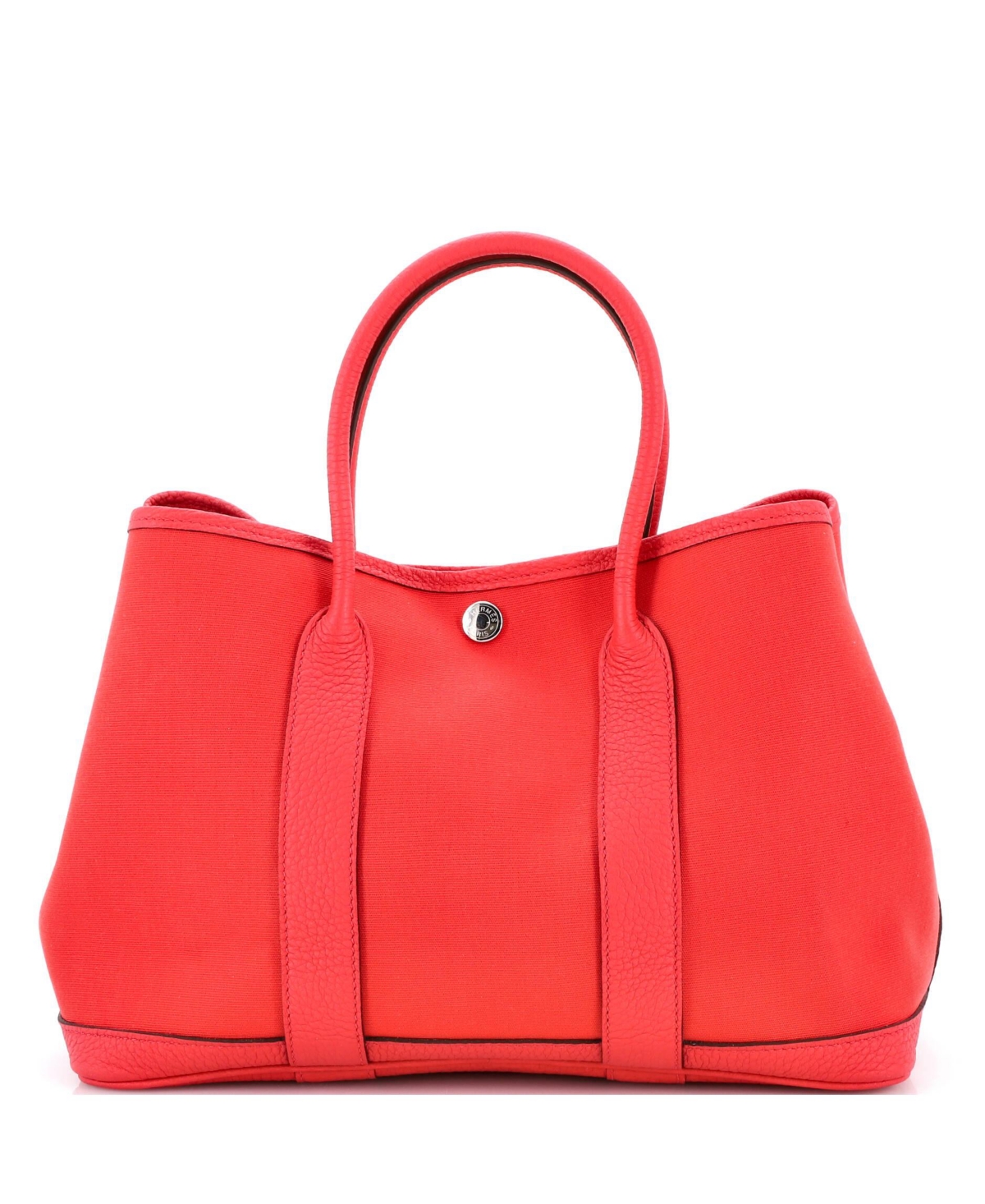 Click here for Pre-Owned HERMES 30 Garden Party Tote Toile and Le... prices