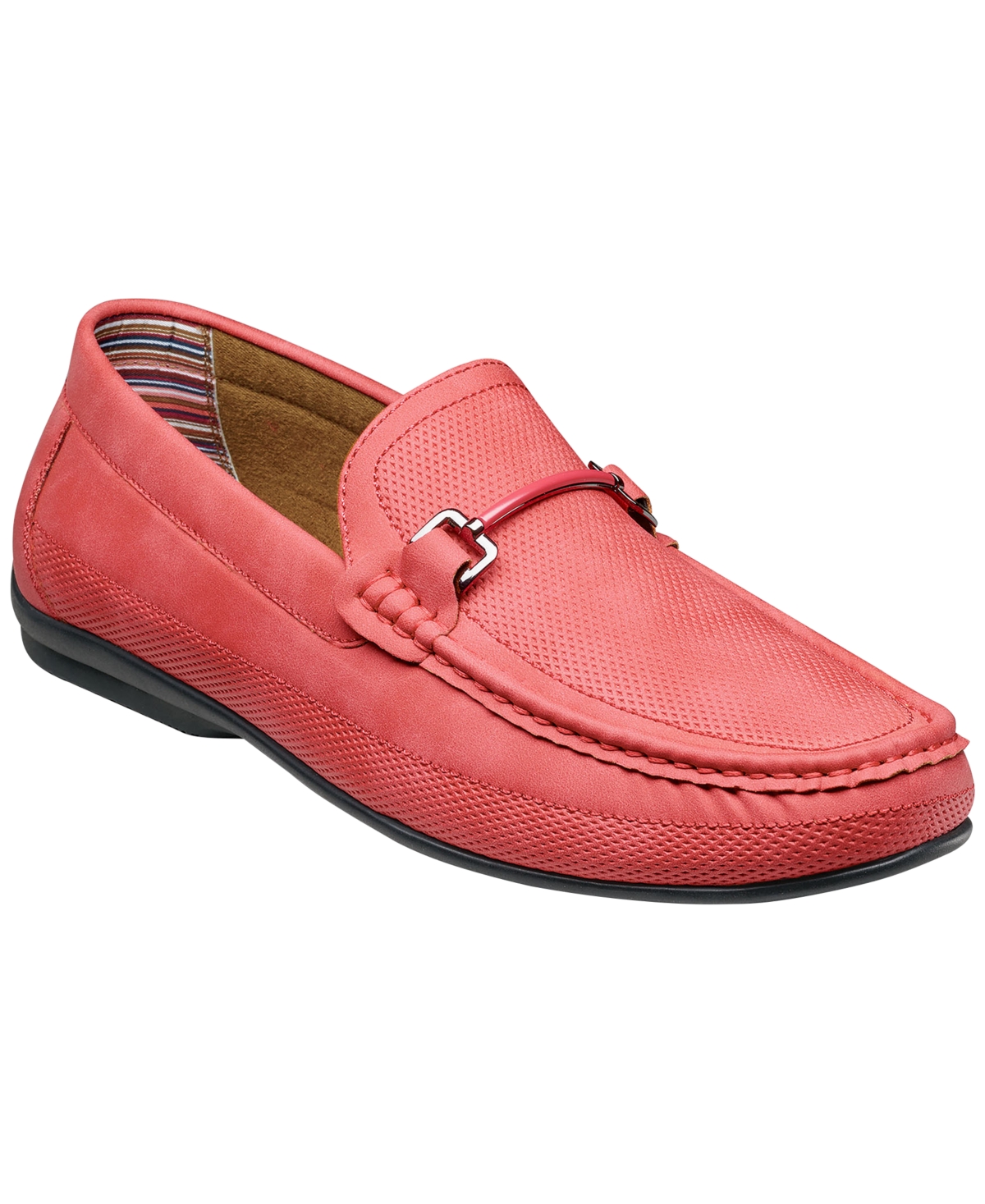 Click here for Stacy Adams Mens Colton Moc-Toe Shoes - Red prices