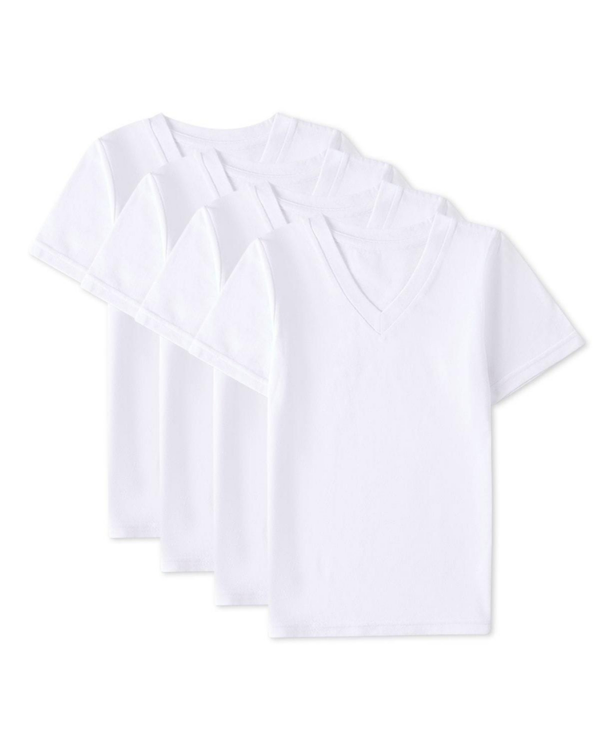 Click here for MeMoi Big Boys 4 Pack Cotton Rich V-Neck Short Sle... prices