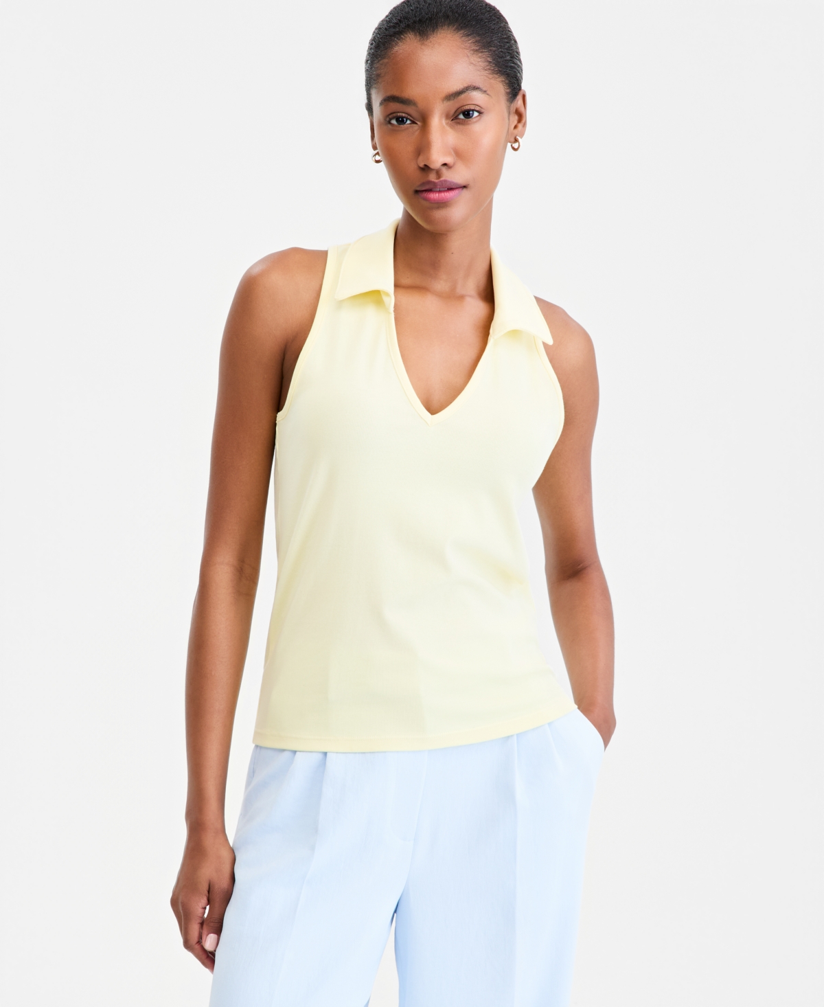 Click here for On 34th Womens Racerback Polo Tank Top  Macys Excl... prices