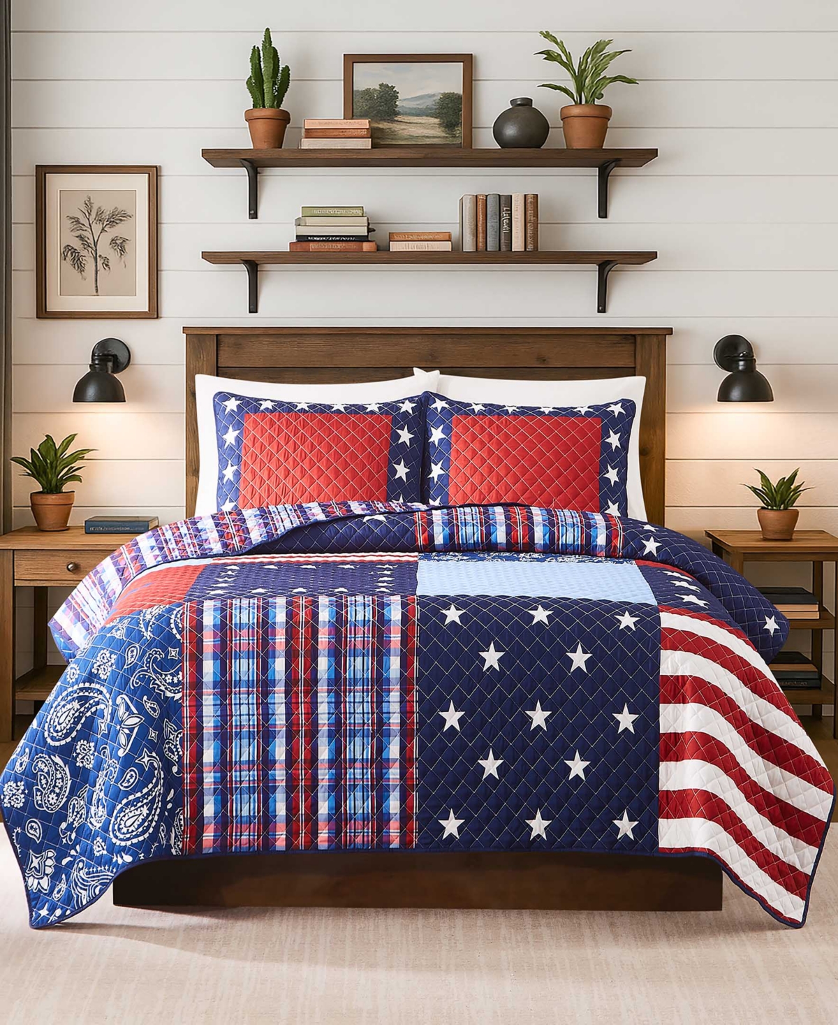 Click here for Avanti Americana Reversible 3-Pc. Quilt Set  Full/... prices