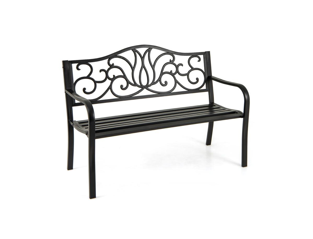Click here for Slickblue Outdoor 50 Inch Patio Bench with Floral... prices