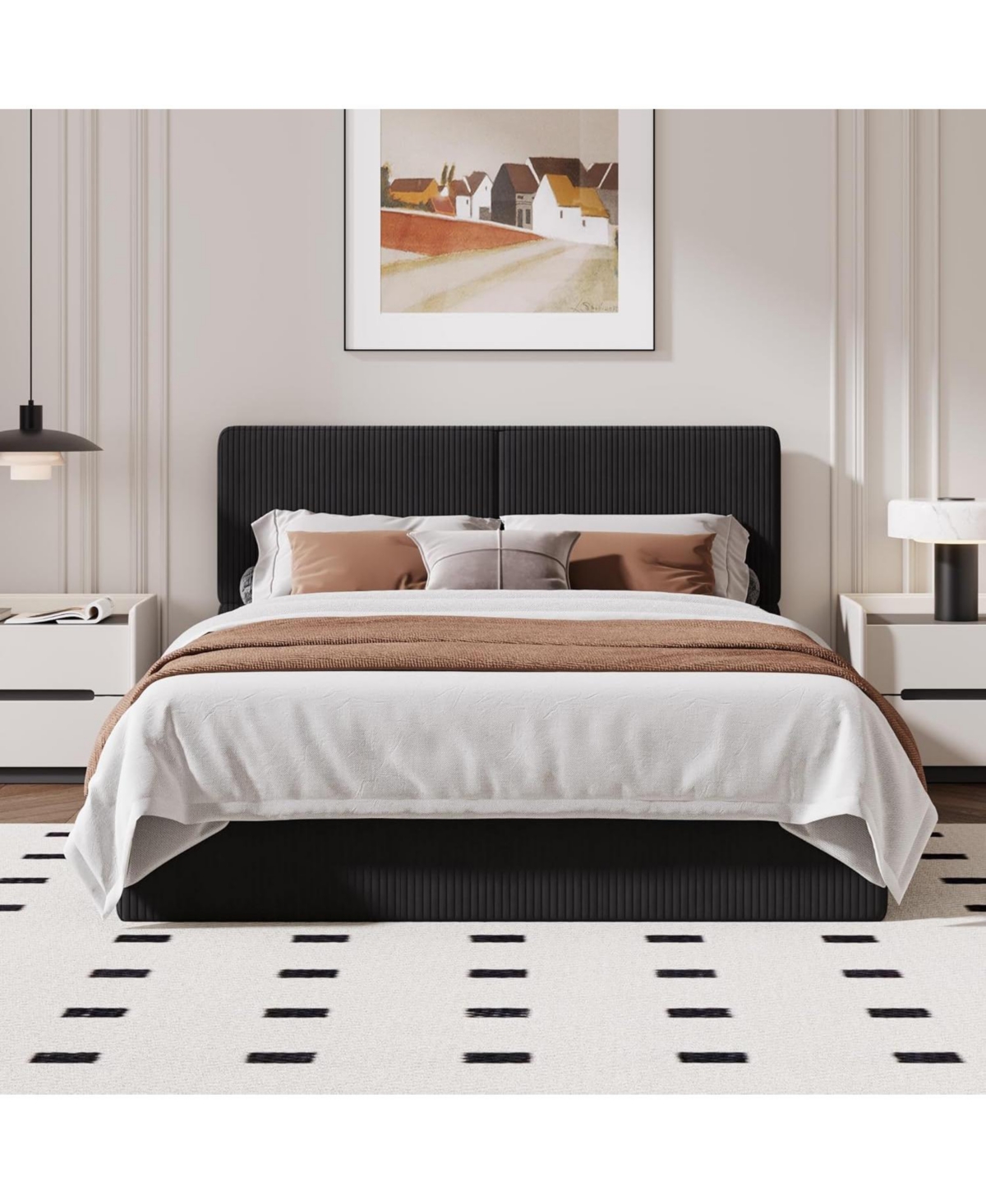Click here for gaomon Upholstered Platform Bed Frame with 2 Stora... prices