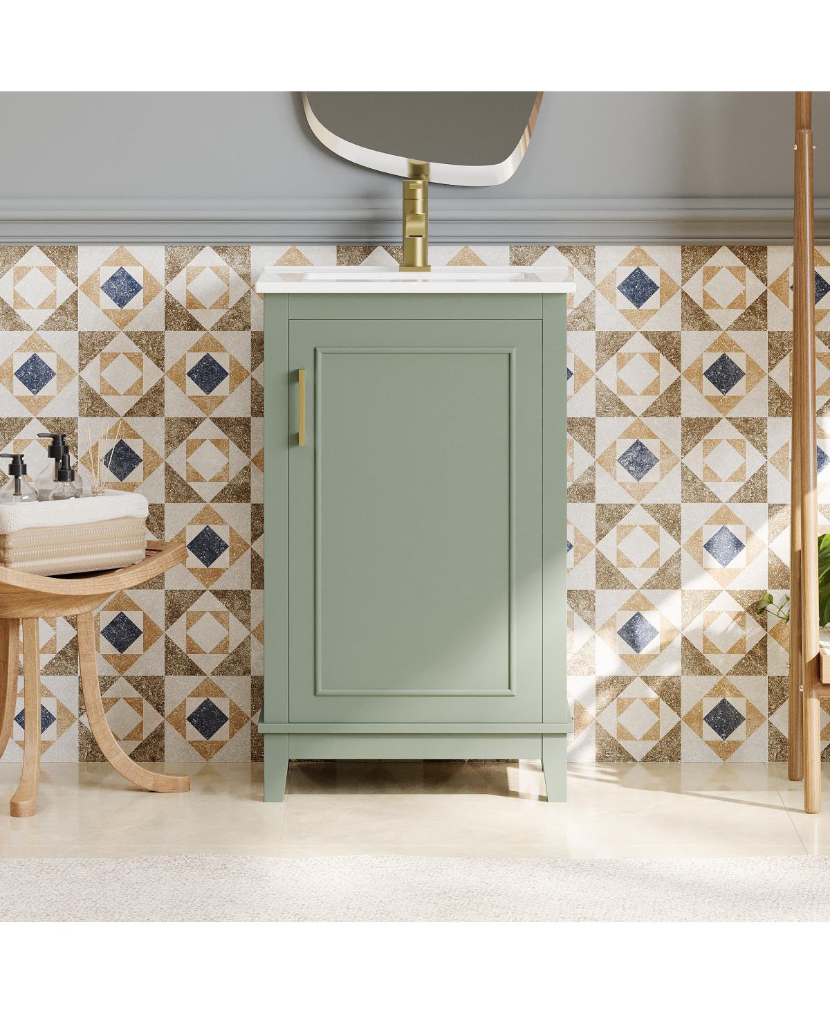 Click here for Sillysis Small Bathroom Vanity Cabinet with Cerami... prices