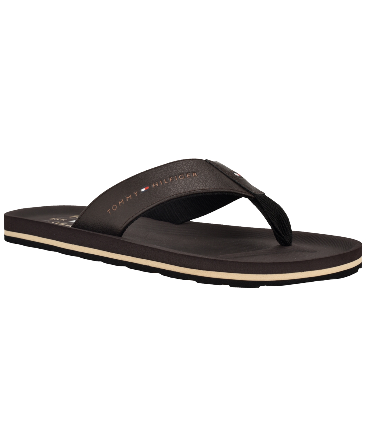 Click here for Tommy Hilfiger Mens Odunan2 Flip Flop Sandal - Dar... prices