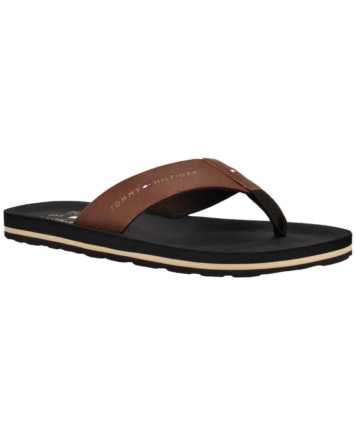 Click here for Tommy Hilfiger Mens Odunan2 Flip Flop Sandal - Cog... prices