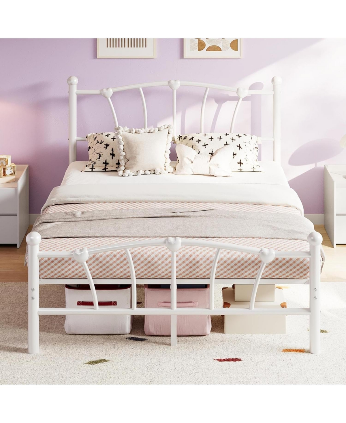 Click here for gaomon Full Bed Frame for Kids  Full Size Bed with... prices
