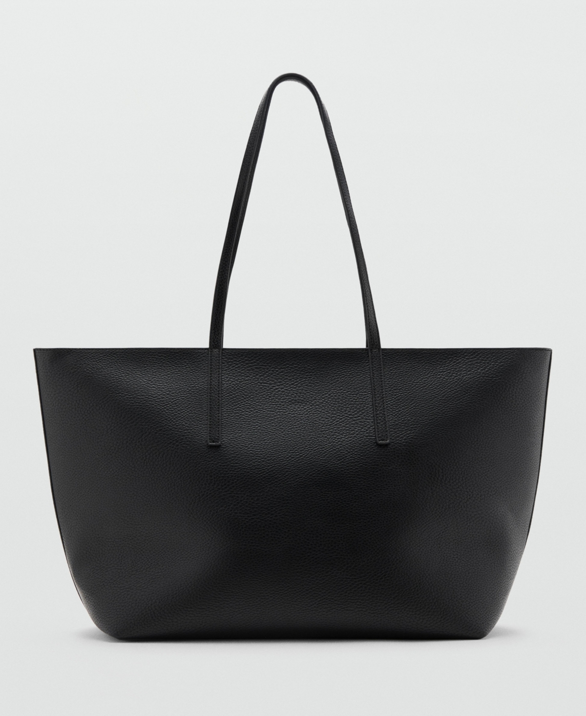 Click here for Mango Womens Double Handle Shopper Bag - Black prices
