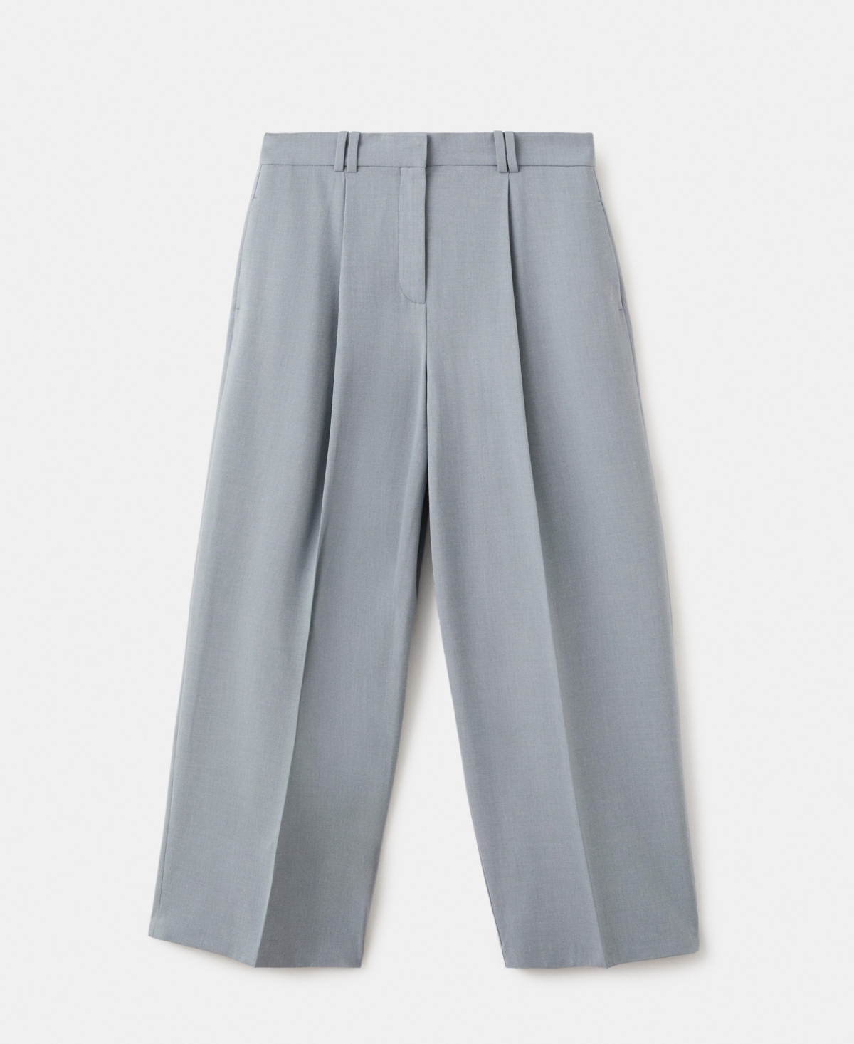 Click here for Mango Womens Straight Suit Trousers - Blue prices