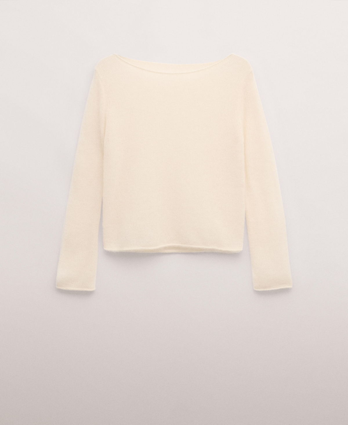 Click here for Mango Womens Semi-Transparent Alpaca Sweater - Ecr... prices