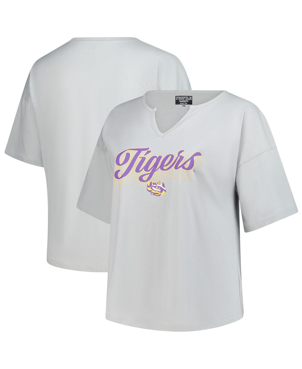 Click here for Fanatics Womens Gray Lsu Tigers Plus Size Winning... prices