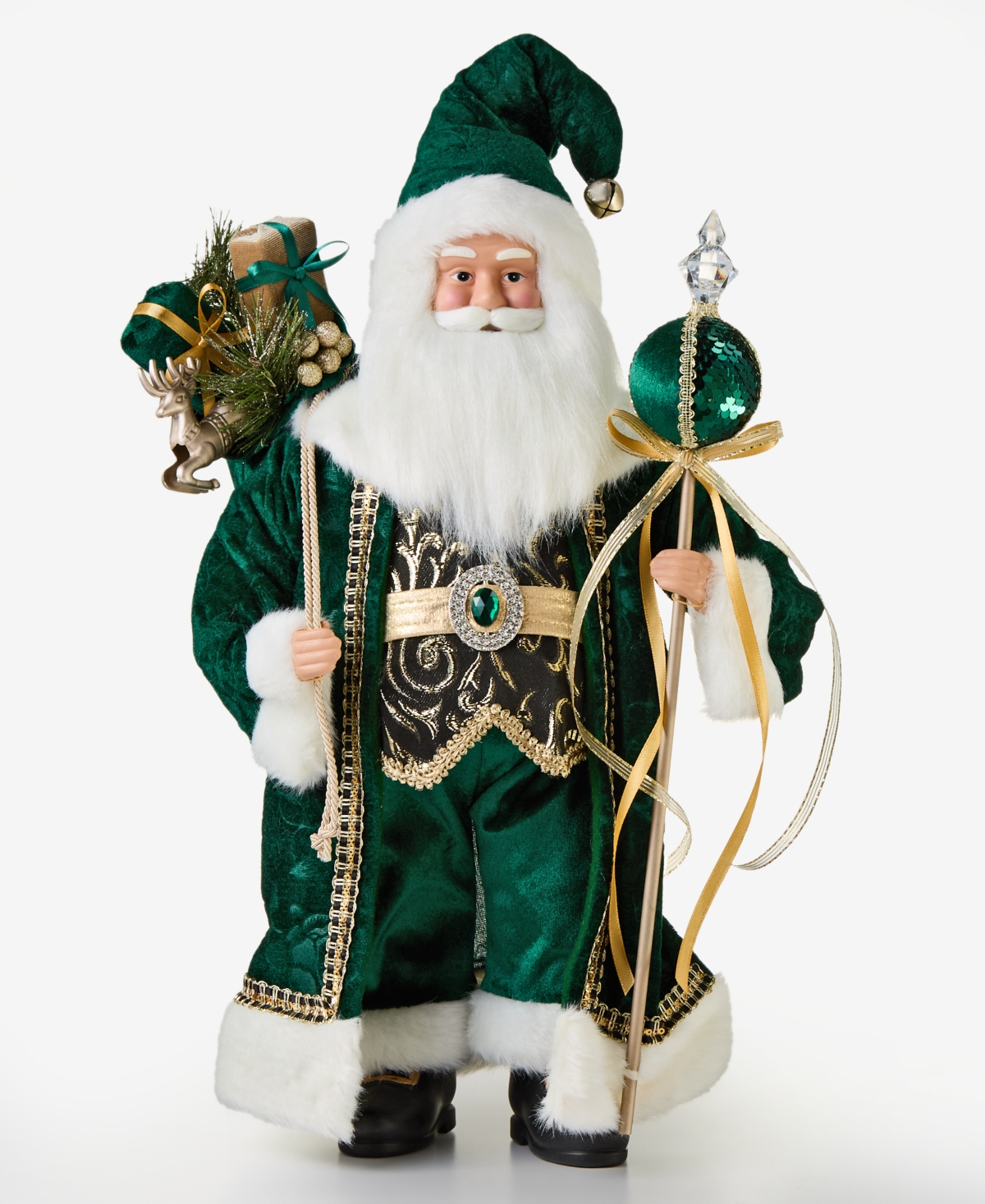 Click here for Holiday Lane Opulence Standing Santa with Gift Bag... prices