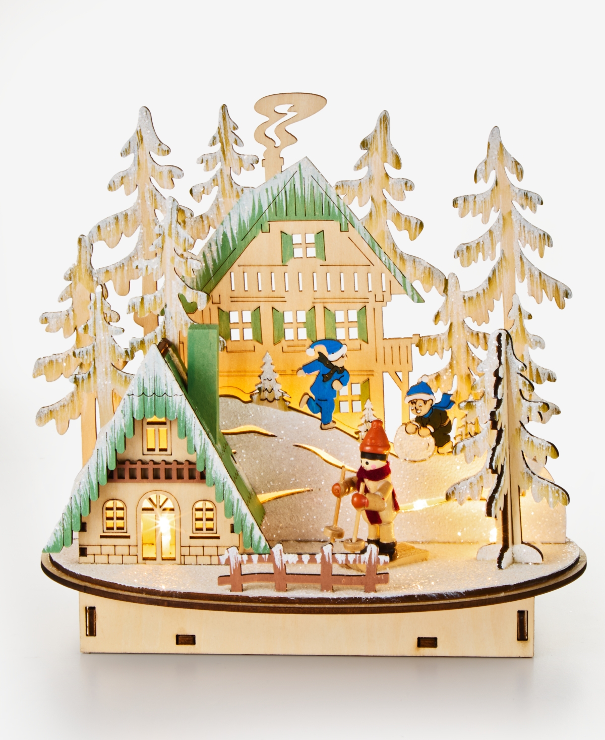 Click here for Holiday Lane Heritage Lighted Wood Snow Land Decor... prices
