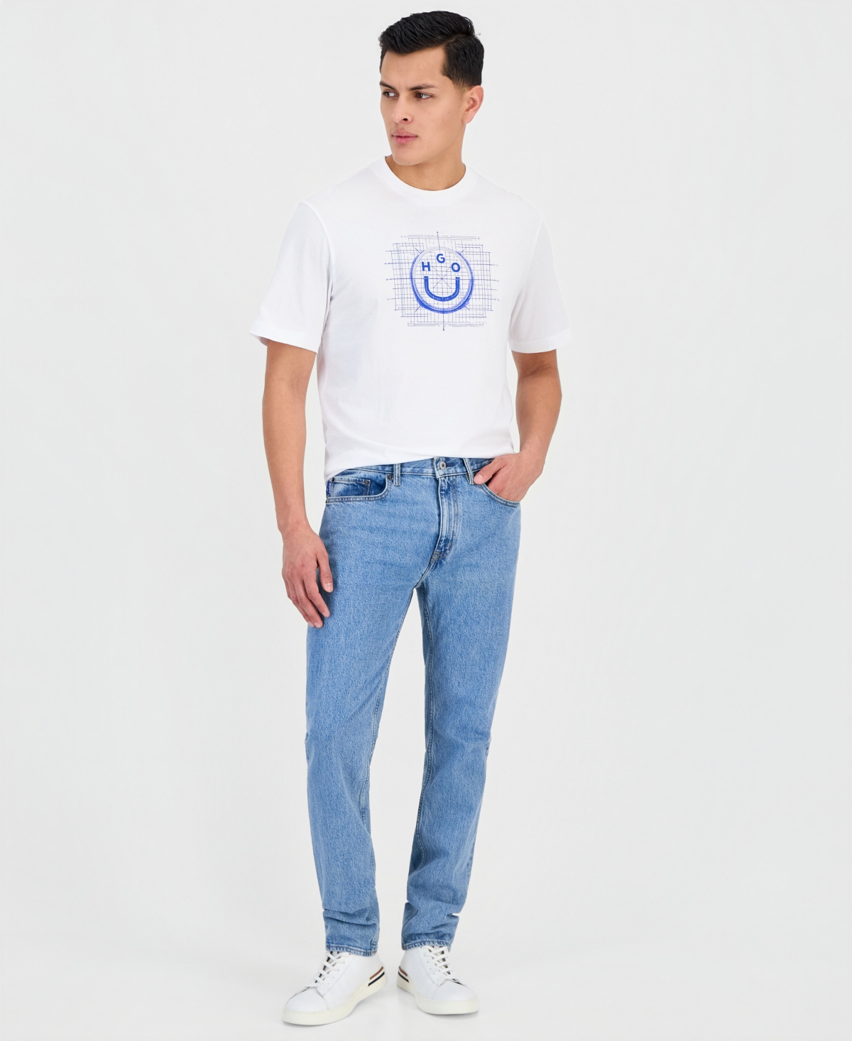 Click here for Hugo Boss Mens Ash Slim-Fit Jeans - BRIGHTBLUE prices