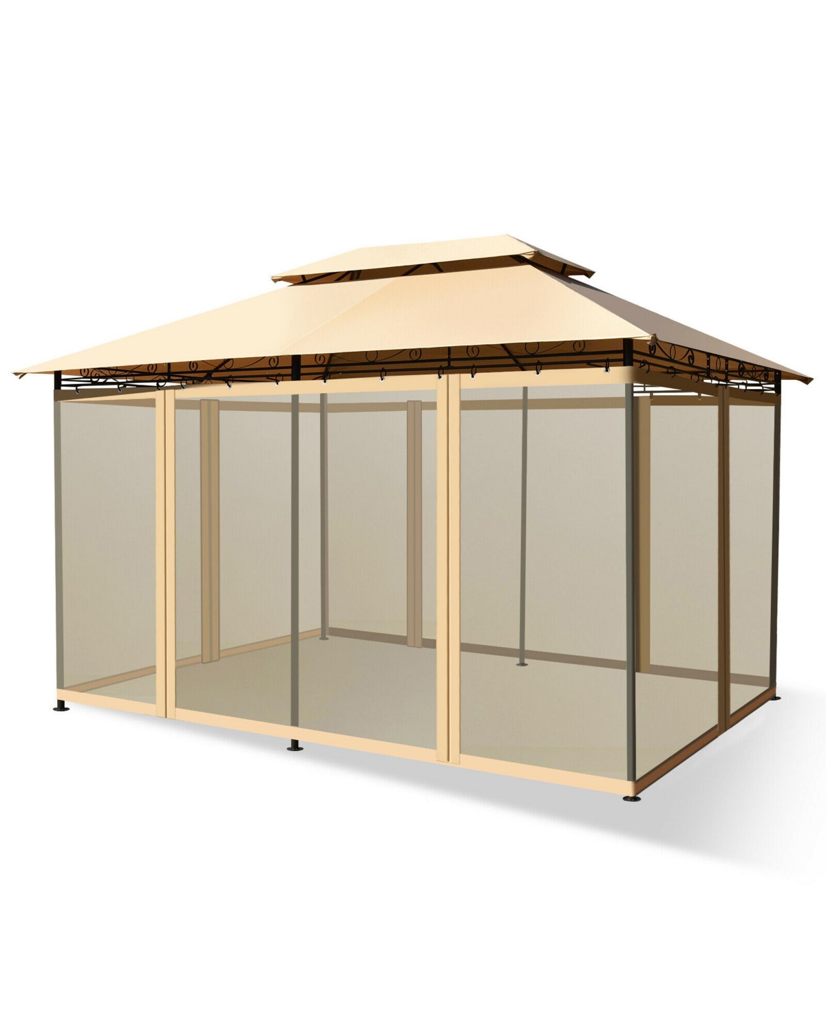 Click here for Gymax 2-Tier 10x13 Steel Gazebo Canopy Tent Shelte... prices