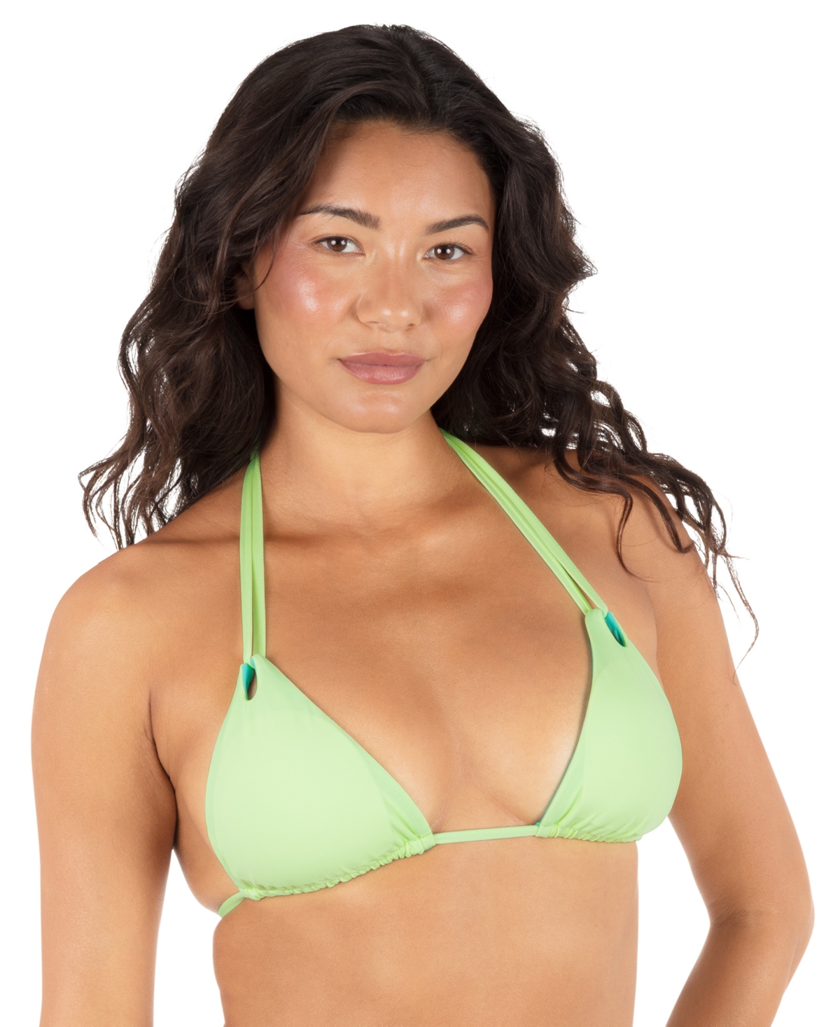 Click here for Hurley Womens Reversible Solid Tri Bikini Top - Li... prices