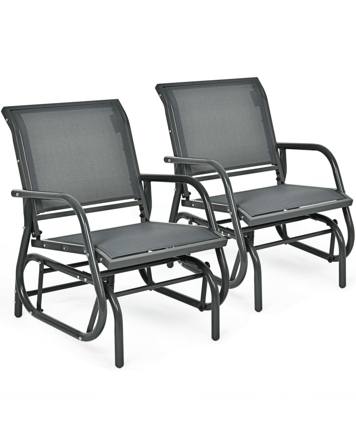 Click here for Gymax 2PCS Patio Swing Glider Chair Single Rocking... prices